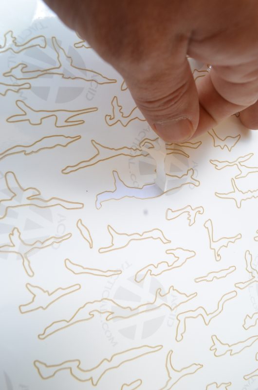 TREE BARK CAMO (2 Pack) - Camo Stencils for your Camouflage Painting Needs