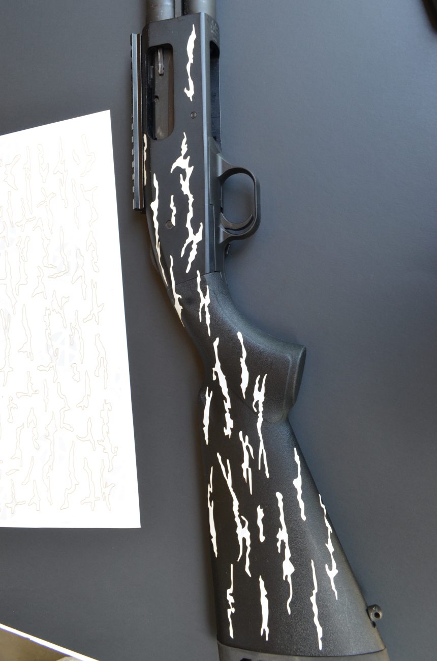 TREE BARK CAMO (2 Pack) - Camo Stencils for your Camouflage Painting Needs