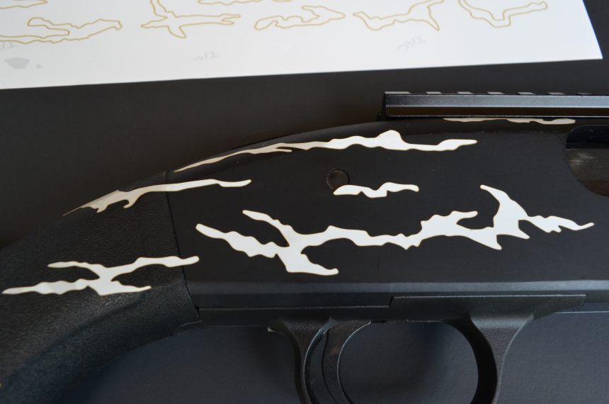 TREE BARK CAMO (2 Pack) - Camo Stencils for your Camouflage Painting Needs