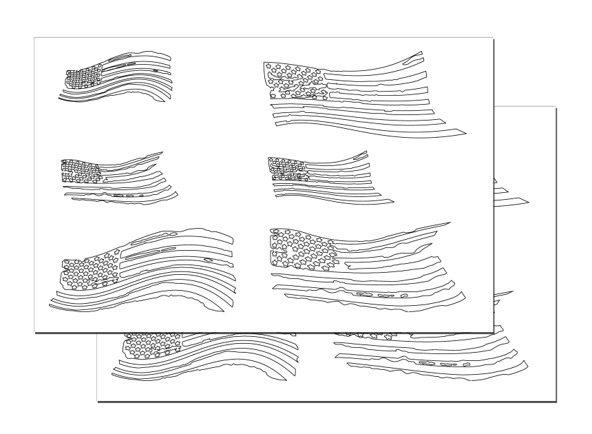 US FLAGS Tattered (2 Pack) - Camo Stencils for your Camouflage Painting ...