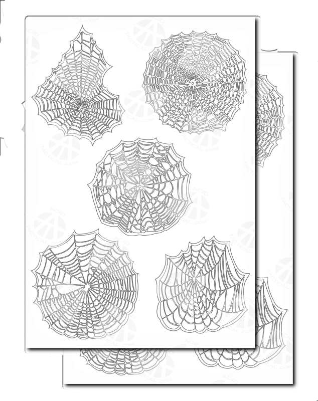 TREE BARK CAMO (2 Pack) - Camo Stencils for your Camouflage Painting Needs