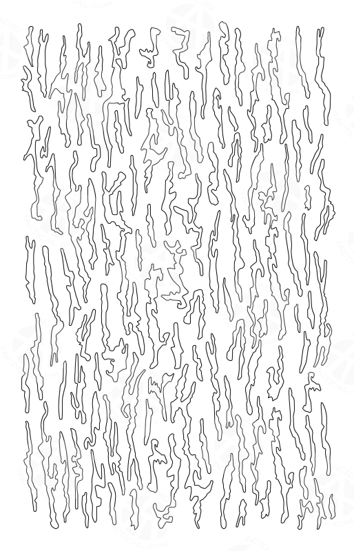 TREE BARK CAMO (2 Pack) - Camo Stencils for your Camouflage Painting Needs