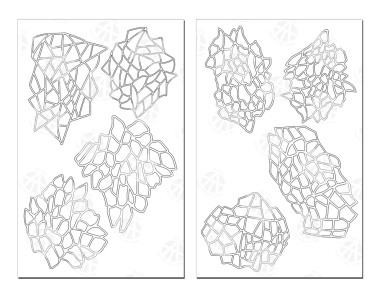 TREE BARK CAMO (2 Pack) - Camo Stencils for your Camouflage Painting Needs