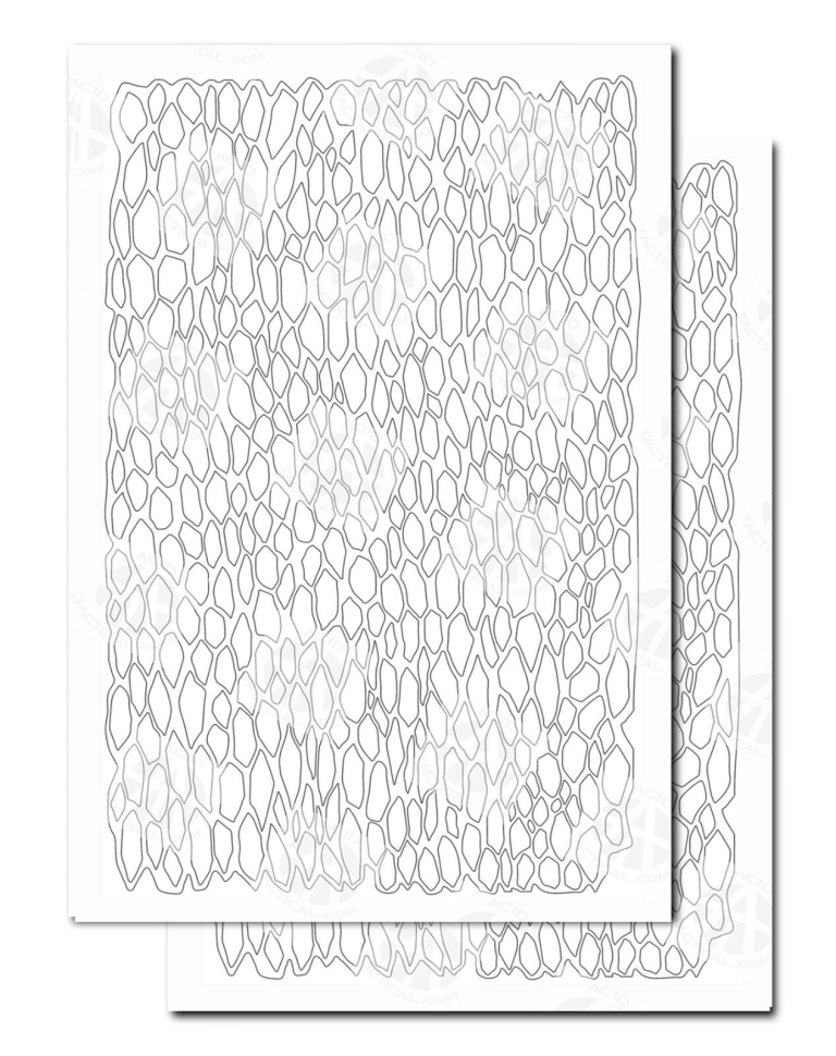 TREE BARK CAMO (2 Pack) - Camo Stencils for your Camouflage Painting Needs