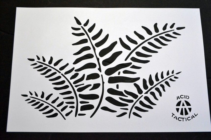 FERN (2 Pack Same Design) - Camo Stencils for your Camouflage Painting ...