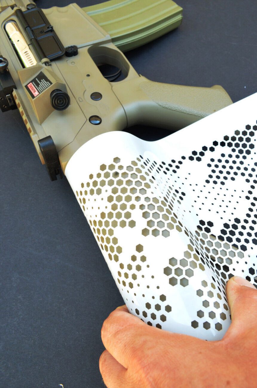HEXTAC (2 Pack Same Design) - Camo Stencils for your Camouflage ...