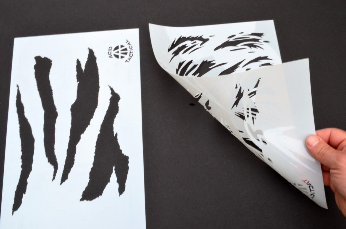 Assorted Mylar Camouflage Stencil Set (8 Pack) - Camo Stencils for your ...