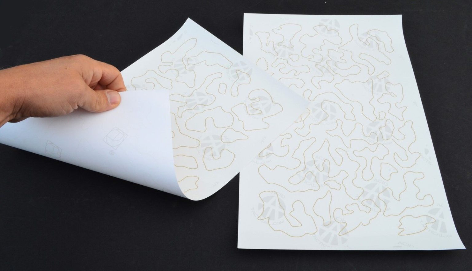 SMALL MULTICAM (2 PACK) - Camo Stencils for your Camouflage Painting Needs