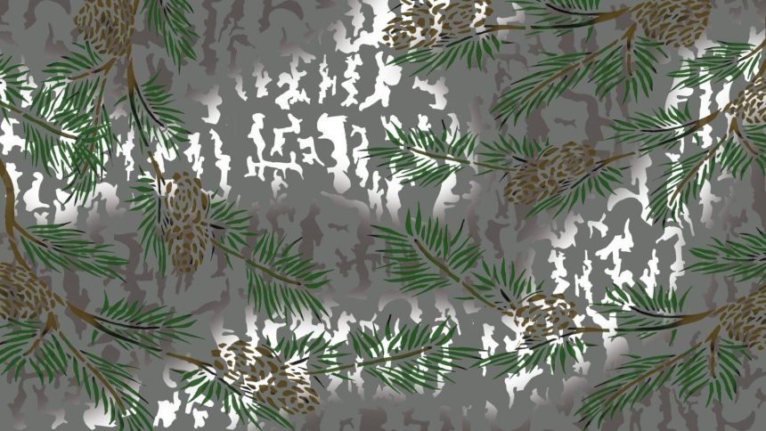 Tree Bark (2 Pack Same Design) - Camo Stencils for your Camouflage ...