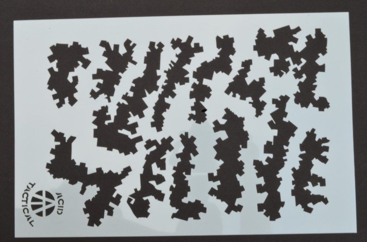 Warped Digital (2 Pack Same Design) - Camo Stencils for your Camouflage ...