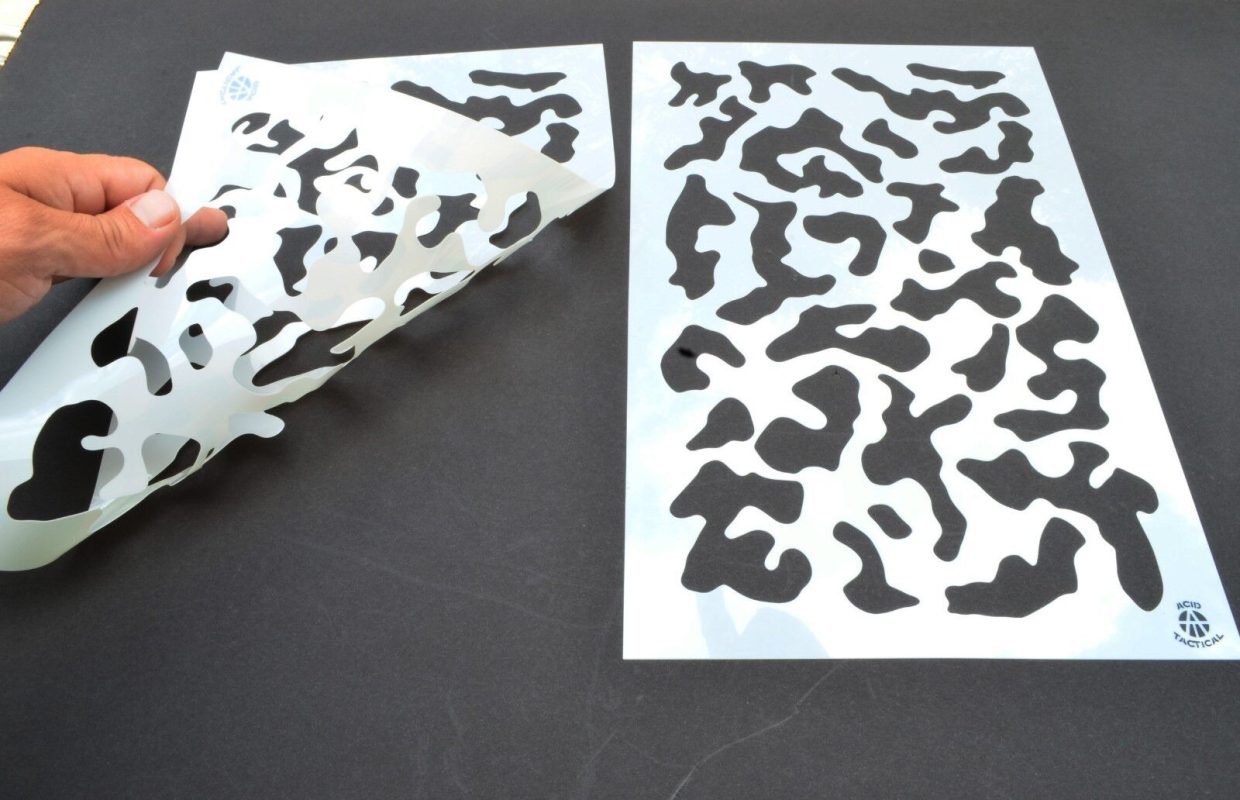 Small Multicam (2 Pack Same Design) - Camo Stencils for your Camouflage ...