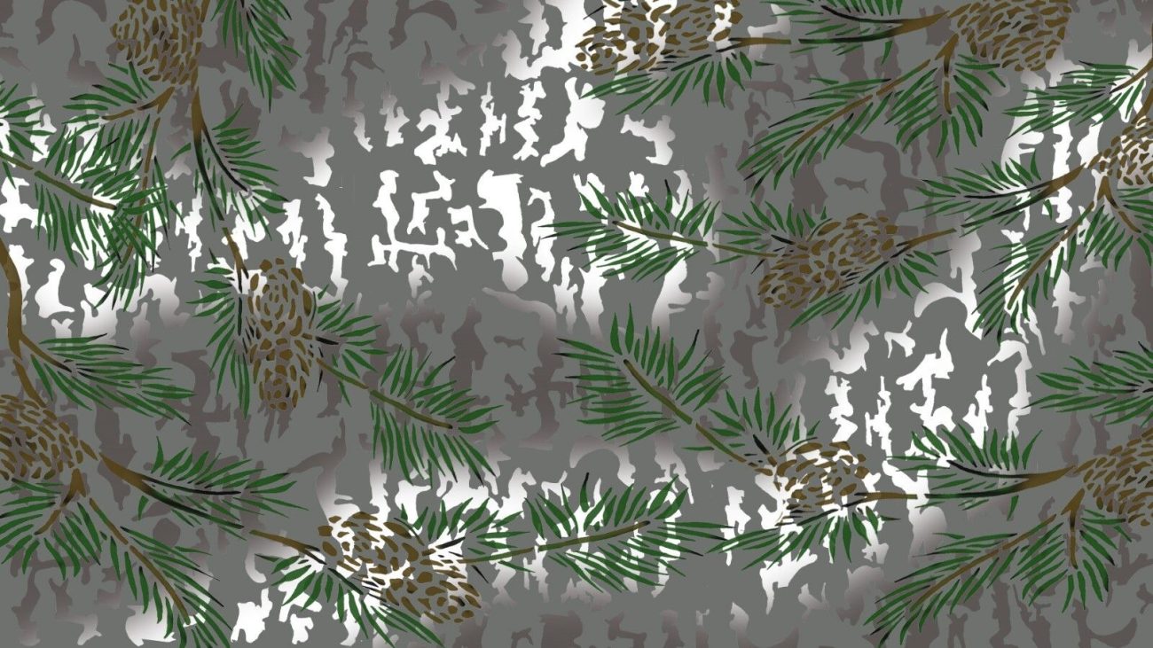 PINE BRANCH (2 Pack Same Design) - Camo Stencils for your Camouflage ...