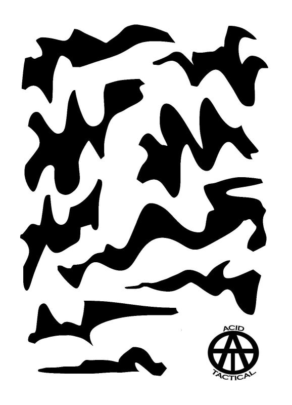 WOODLAND CAMO (2 Pack Same Design) - Camo Stencils for your Camouflage ...
