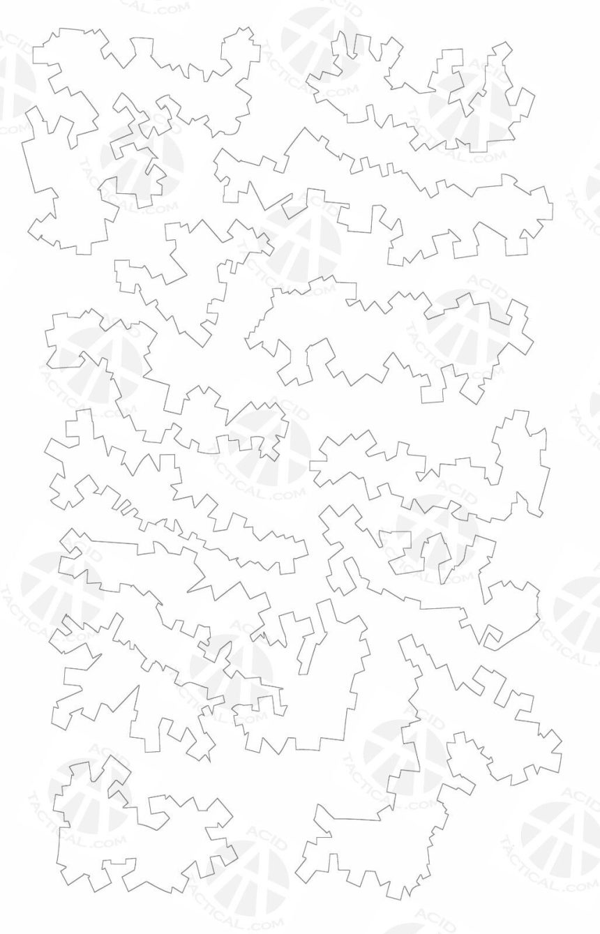 WARPED DIGITAL (2 Pack Same Design) - Camo Stencils for your Camouflage ...