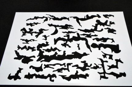 Tree Bark (2 Pack Same Design) - Camo Stencils for your Camouflage ...