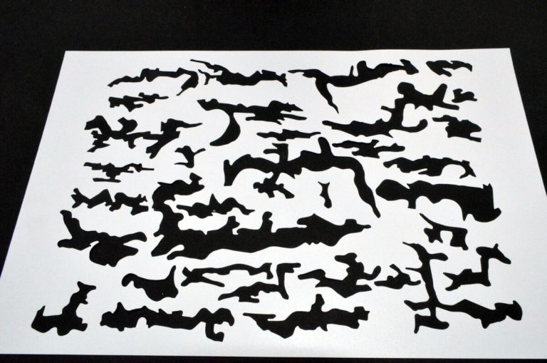 Tree Bark (2 Pack Same Design) - Camo Stencils for your Camouflage ...