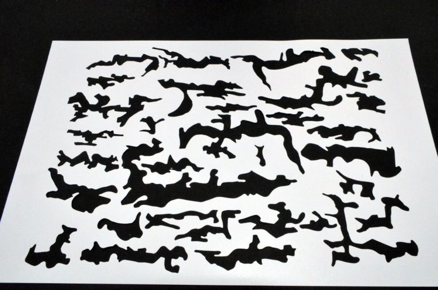 Tree Bark (2 Pack Same Design) - Camo Stencils for your Camouflage ...