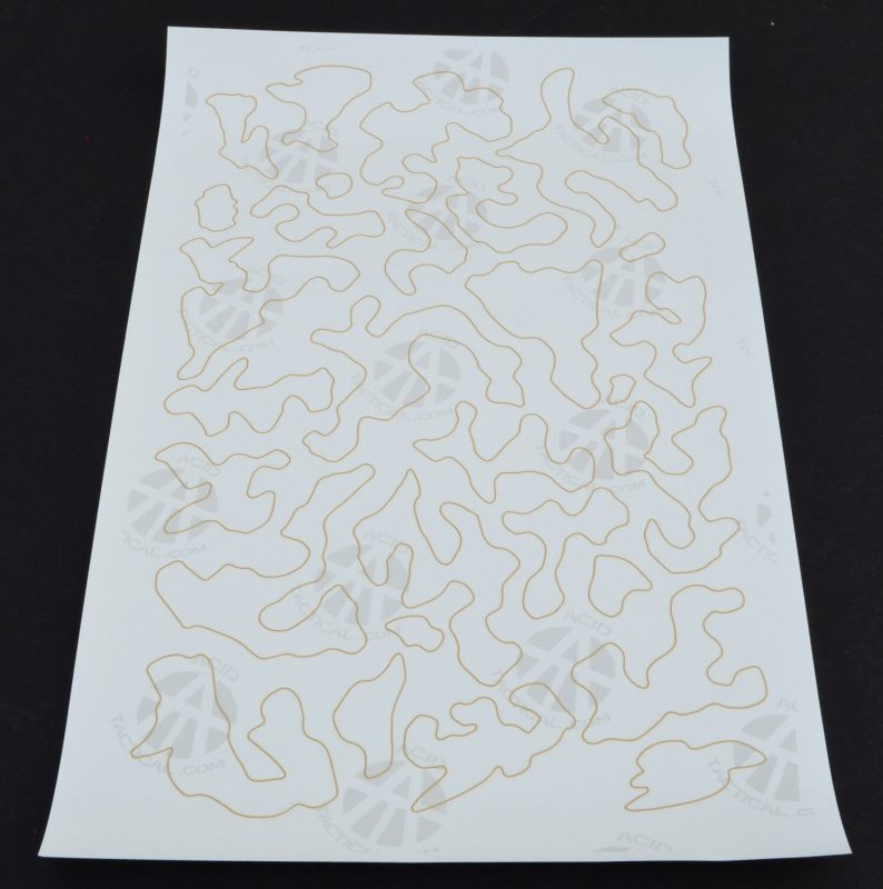 SMALL MULTICAM (2 PACK) - Camo Stencils for your Camouflage Painting Needs