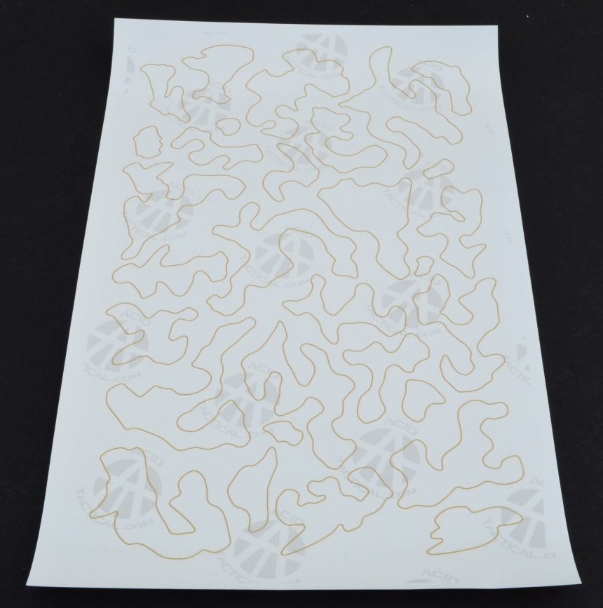 SMALL MULTICAM (2 PACK) - Camo Stencils for your Camouflage Painting Needs