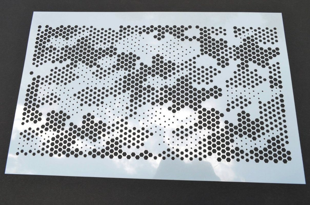 HEXTAC (2 Pack Same Design) - Camo Stencils for your Camouflage ...