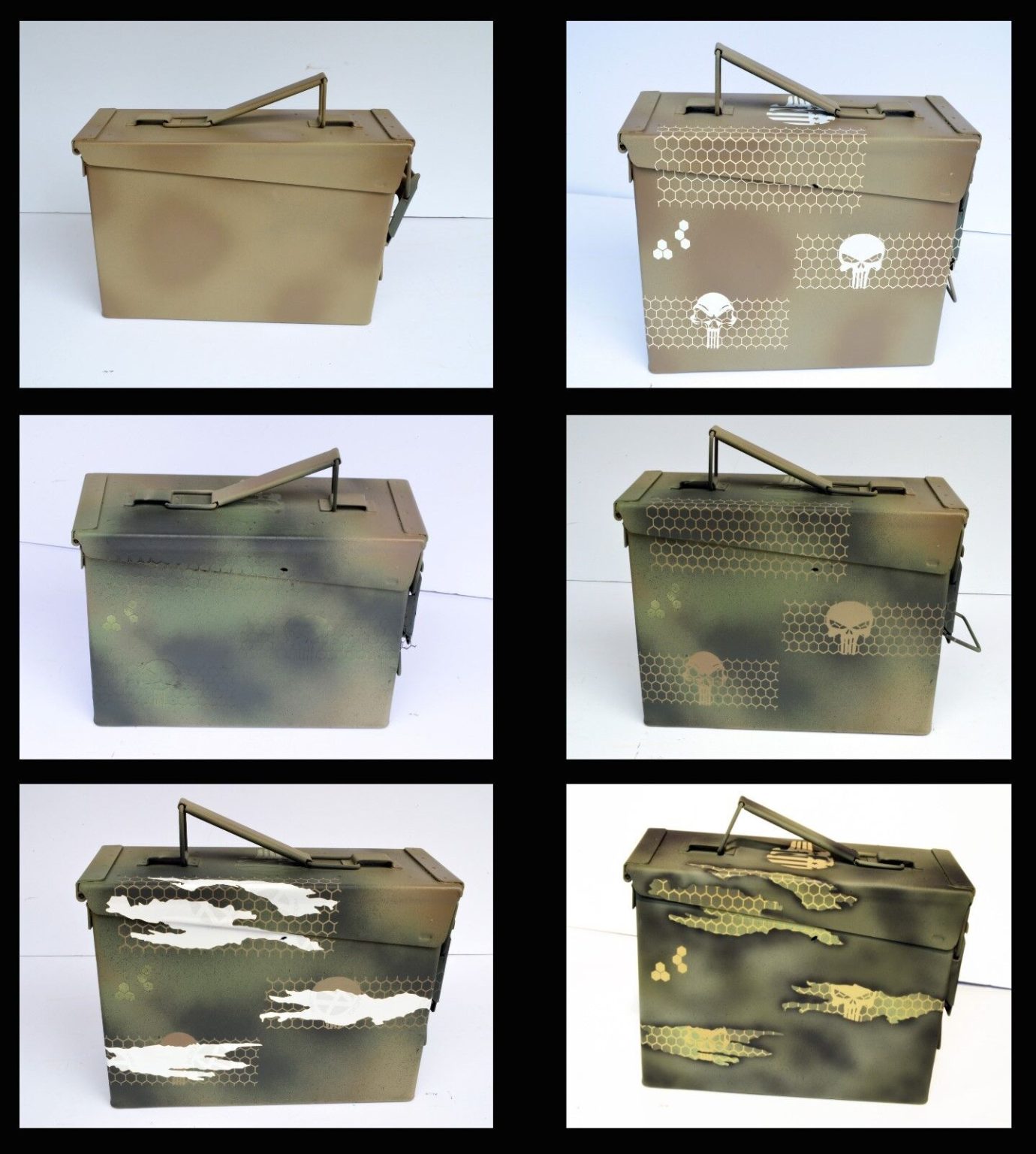 Assorted Camo Adhesive Easy Peel & Stick Stencils (8 Pack) - Camo ...