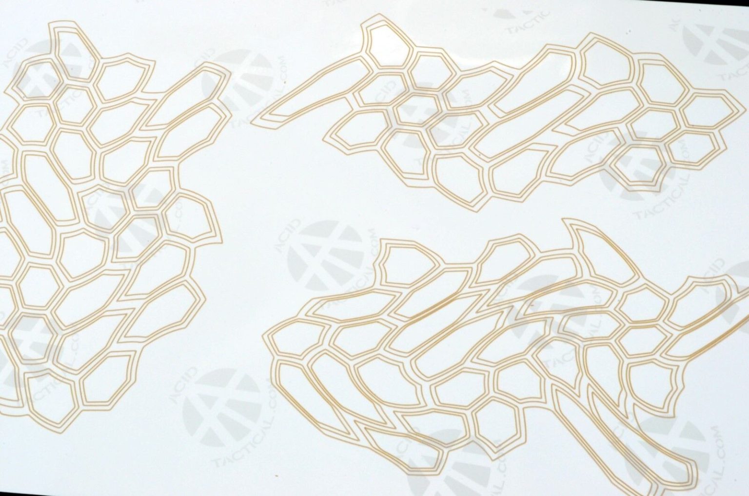 Honeycomb Camo Adhesive Stencils (4 Pack) - Camo Stencils for your ...