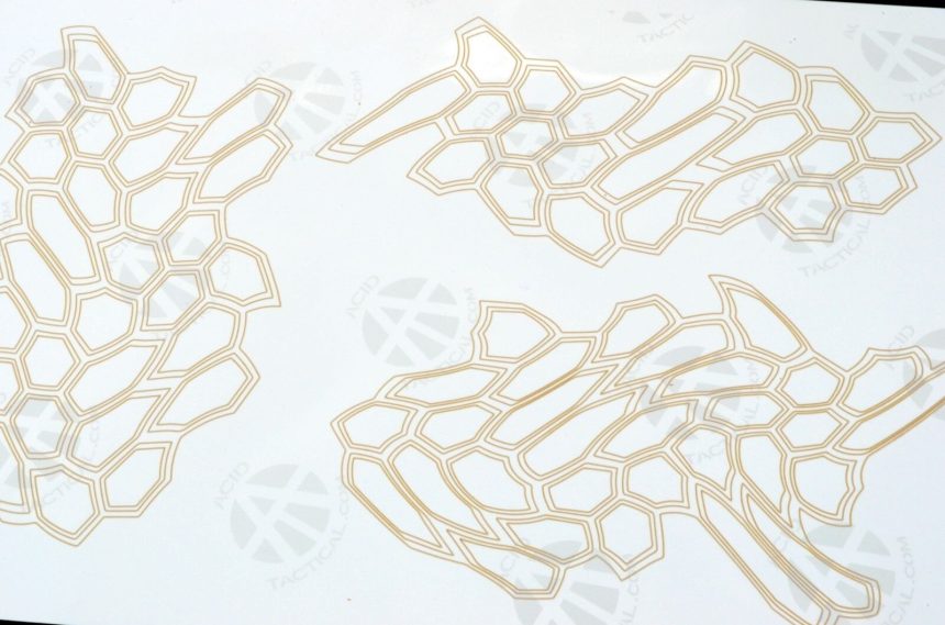 Honeycomb Camo Adhesive Stencils (4 Pack) - Camo Stencils for your ...