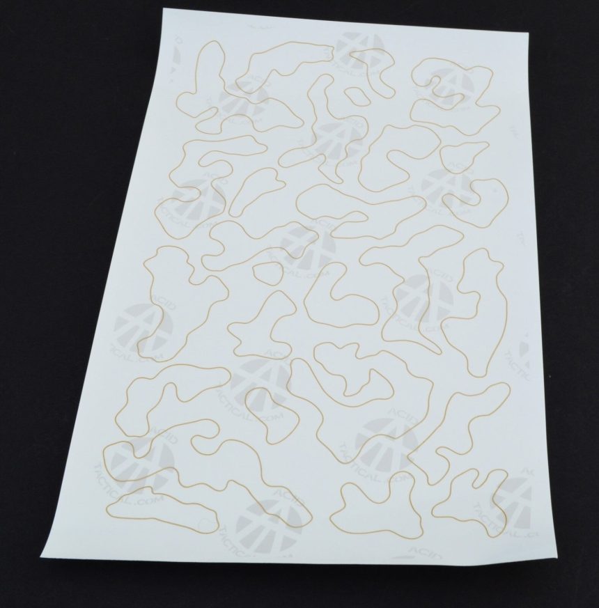 SMALL MULTICAM (2 PACK) - Camo Stencils for your Camouflage Painting Needs