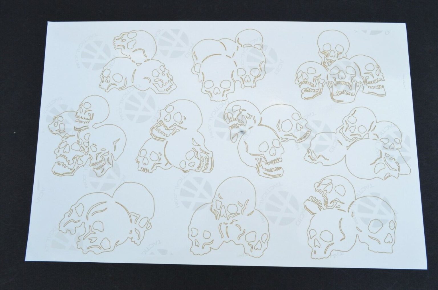 Skull Clusters (2 Pack) - Camo Stencils for your Camouflage Painting Needs