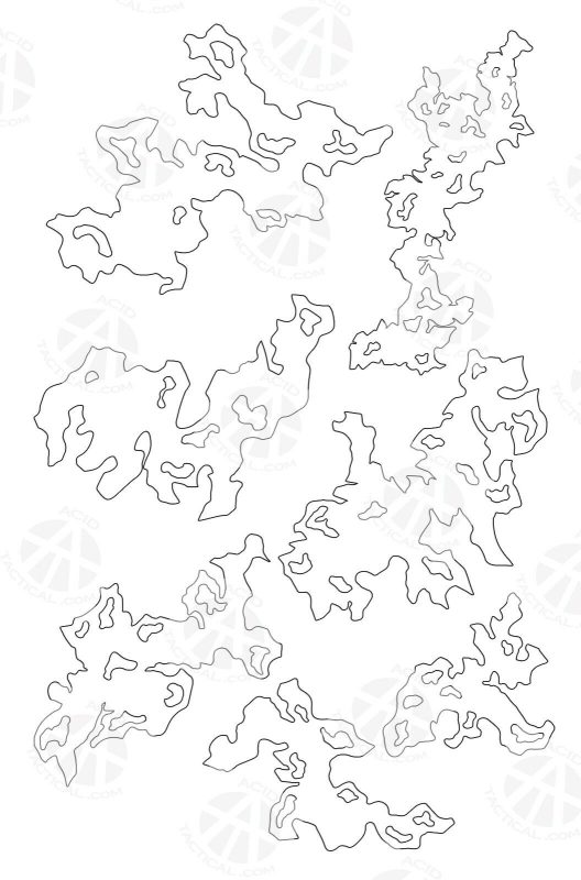 DRAGON CAMO (2 Pack Same Design) - Camo Stencils for your Camouflage ...