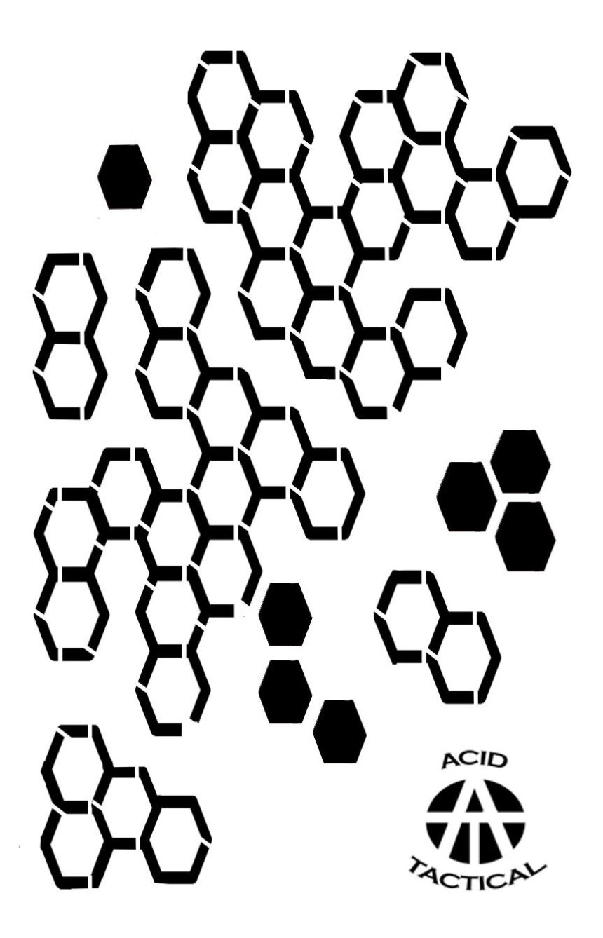 HexCam (2 Pack Same Design) - Camo Stencils for your Camouflage ...