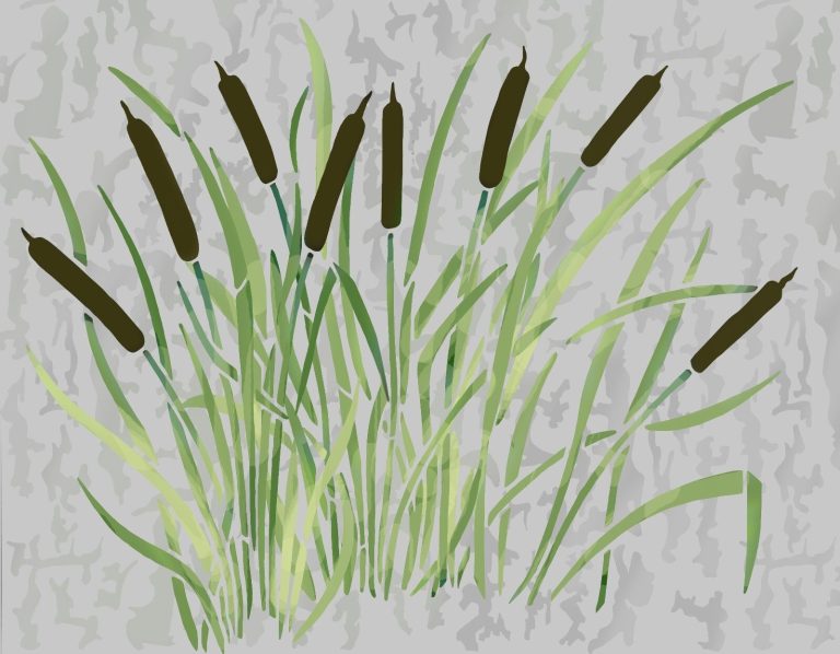 Cattail Duck Boat Camouflage Stencil Set - Camo Stencils for your ...