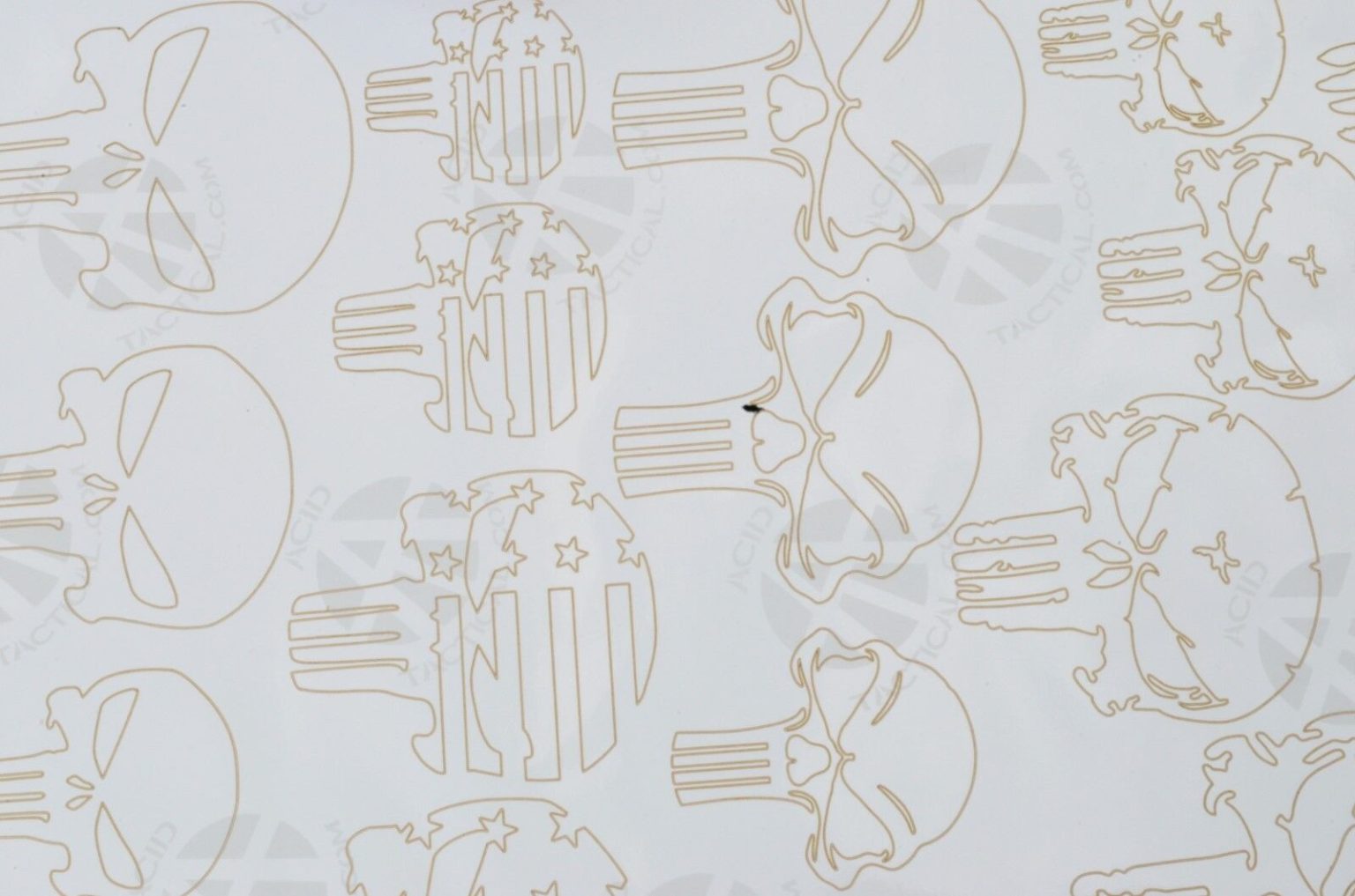 Assorted Skull Adhesive stick on Stencil (2 Pack same design) - Camo ...