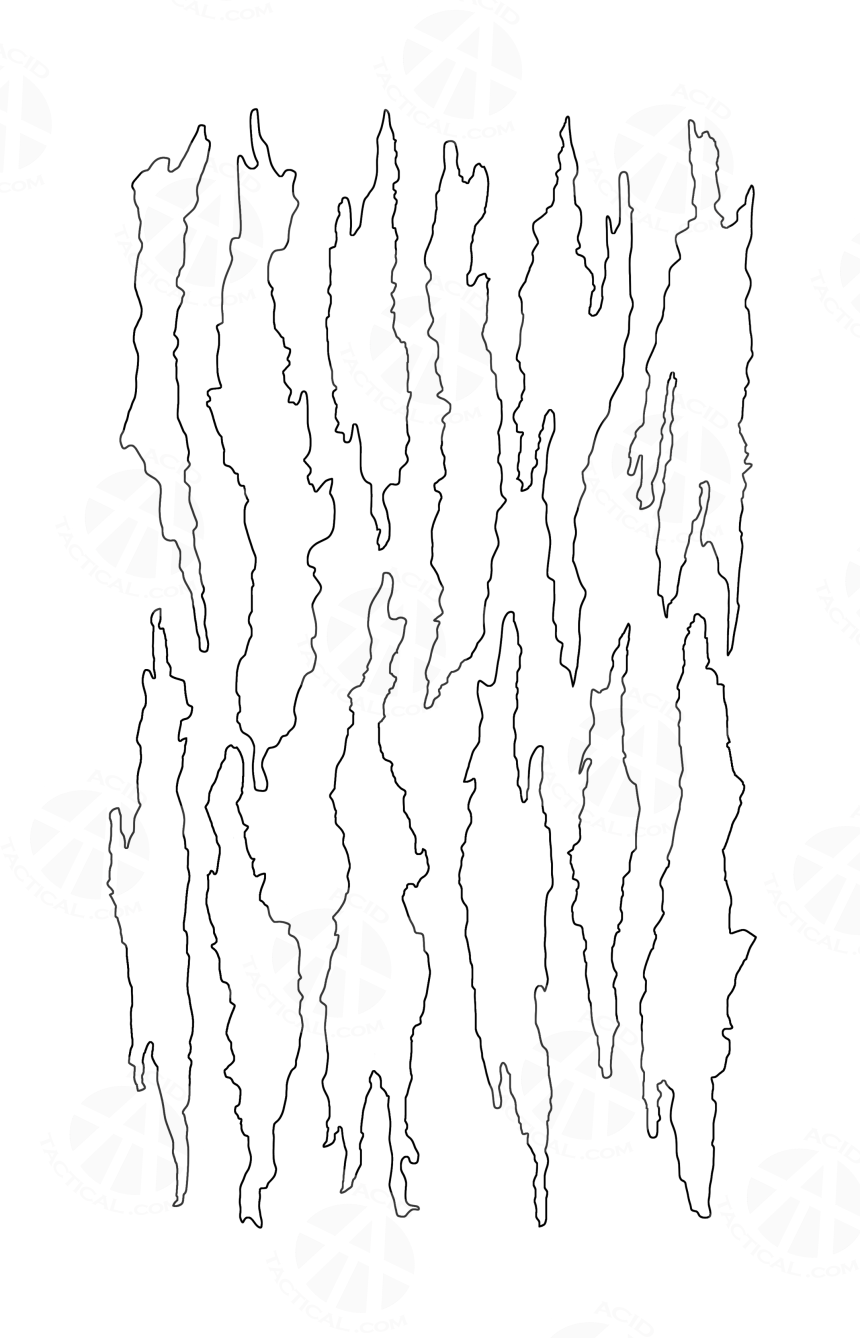TORN CAMO STREAKS Adhesive Stencils (3 Pack) - Camo Stencils for your ...