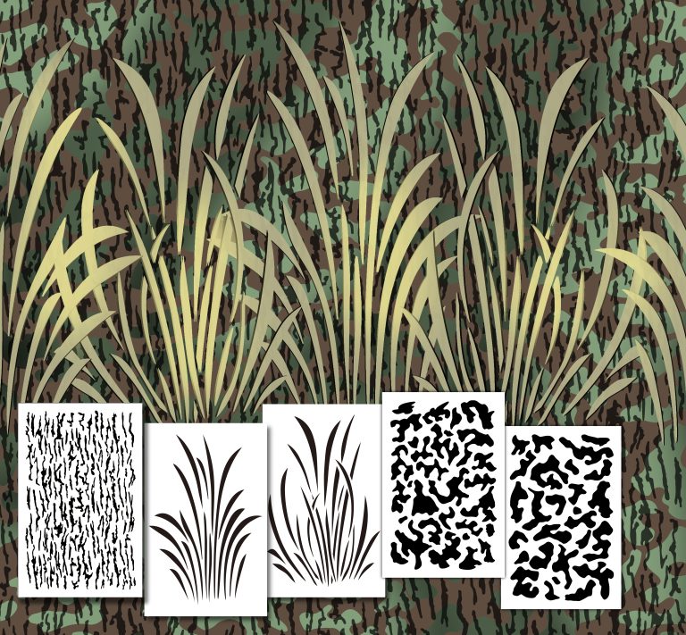 Camouflage Painting stencils at CamoStencils.com DIY Stencil kits