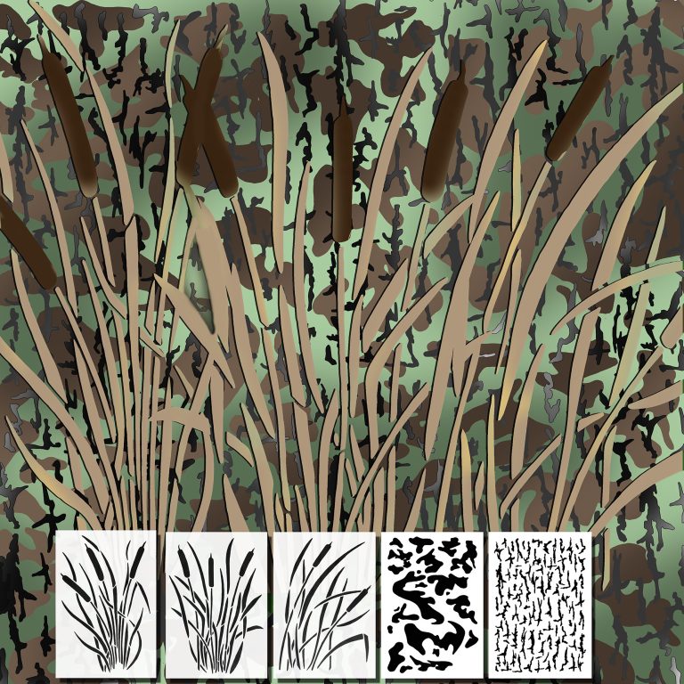 Camouflage Painting stencils at CamoStencils.com DIY Stencil kits